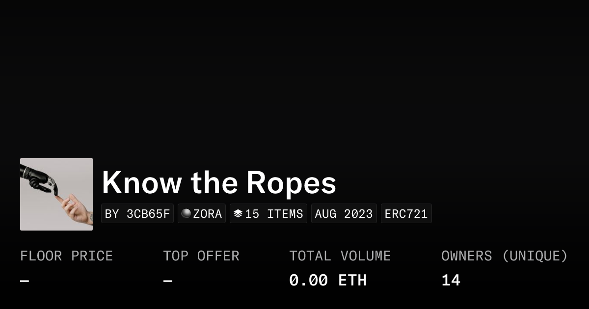 Know the Ropes - Collection | OpenSea