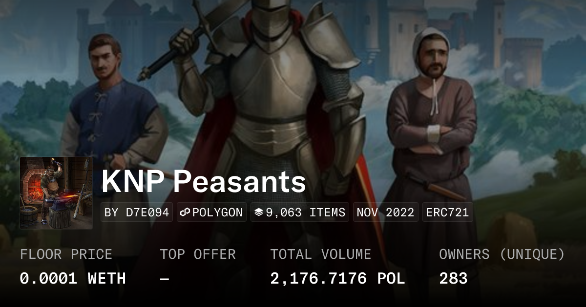 KNP Peasants - Collection | OpenSea