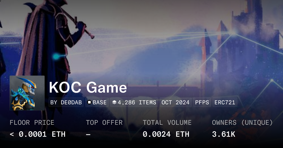 KOC Game - Collection | OpenSea