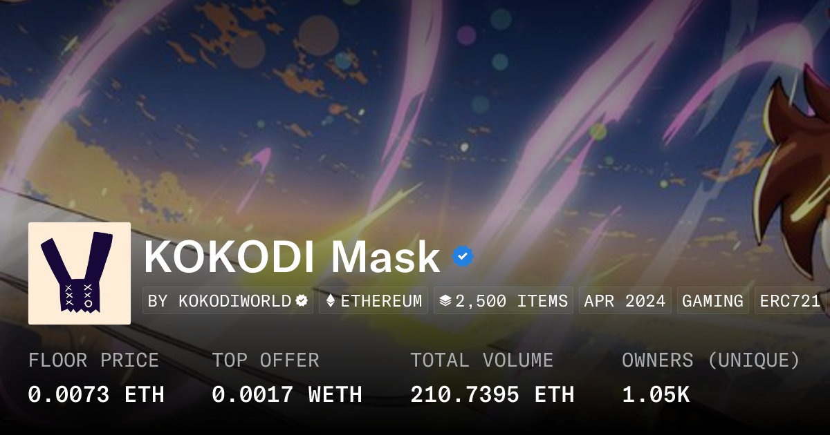 KOKODI Mask - Collection | OpenSea