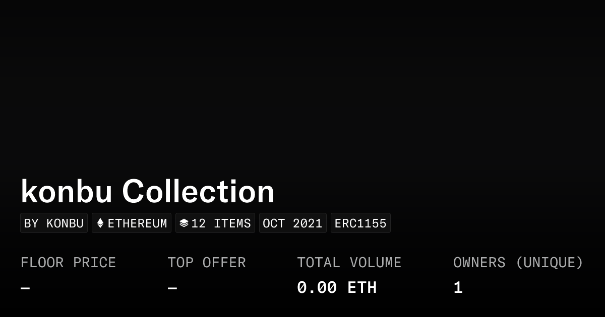 konbu Collection - Collection | OpenSea