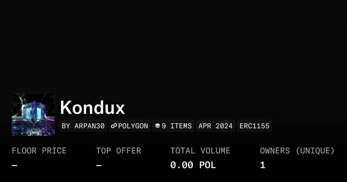 Kondux - Collection | OpenSea
