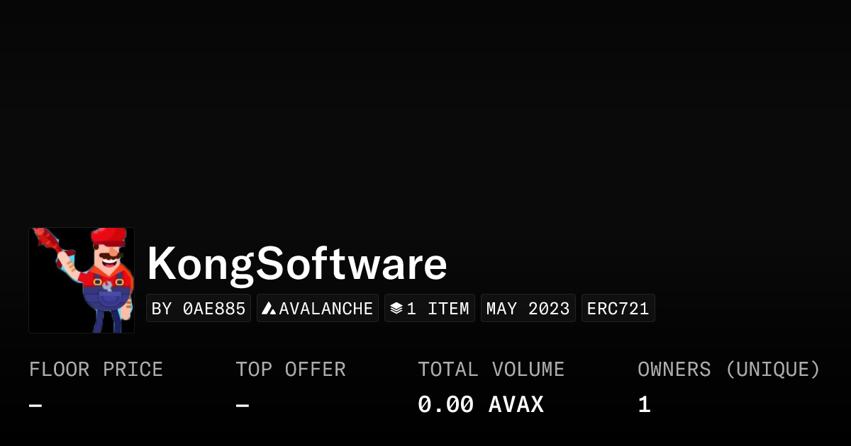 KongSoftware - Collection | OpenSea