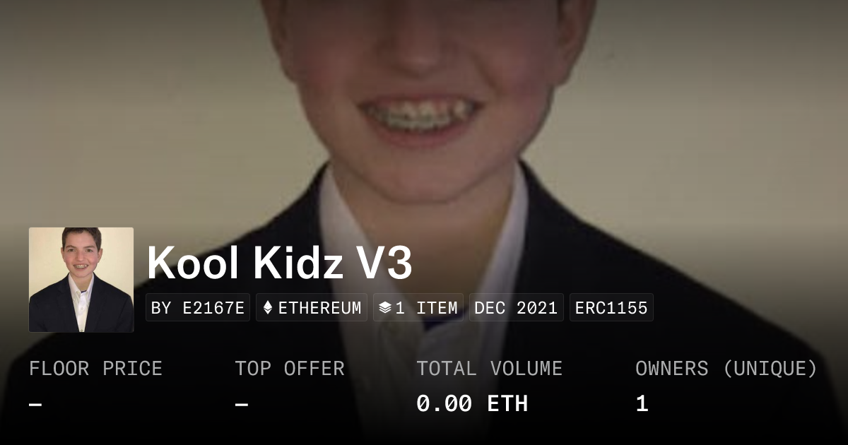 Kool Kidz V3 - Collection | OpenSea