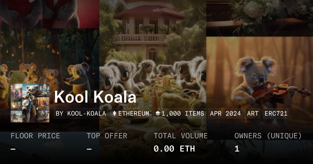 Kool Koala - Collection | OpenSea