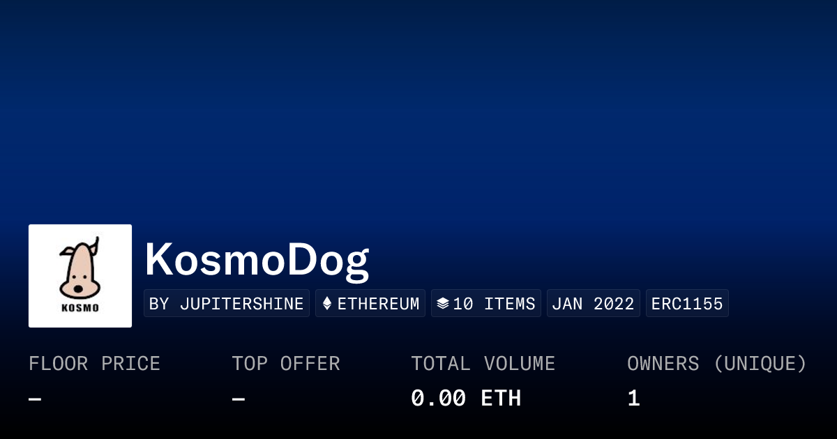 KosmoDog - Collection | OpenSea