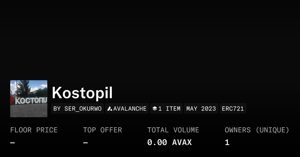 Kostopil - Collection | OpenSea