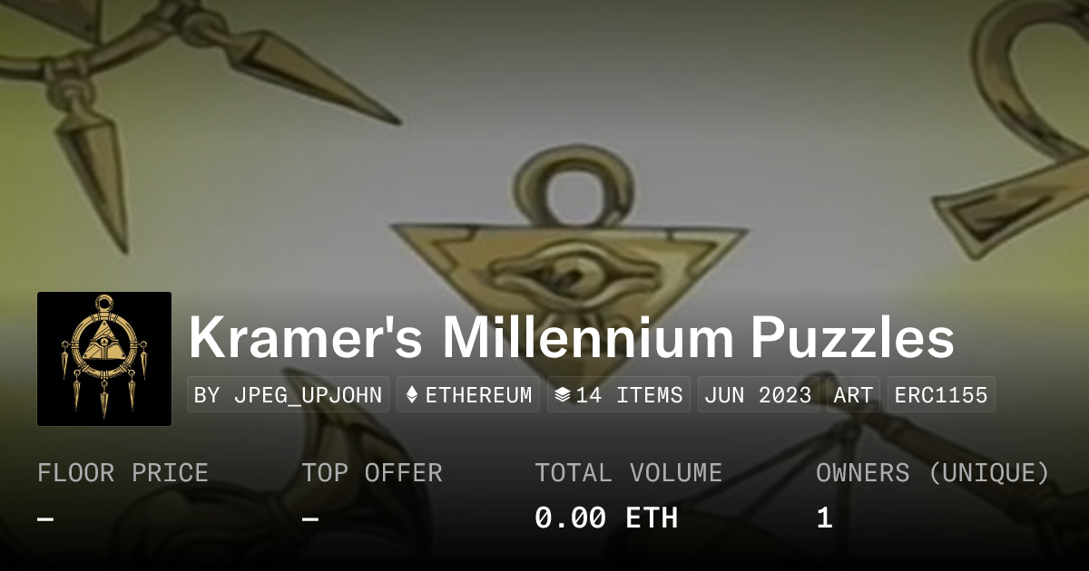 Kramer's Millennium Puzzles - Collection | OpenSea