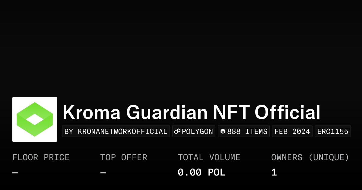 Kroma Guardian NFT Official - Collection | OpenSea