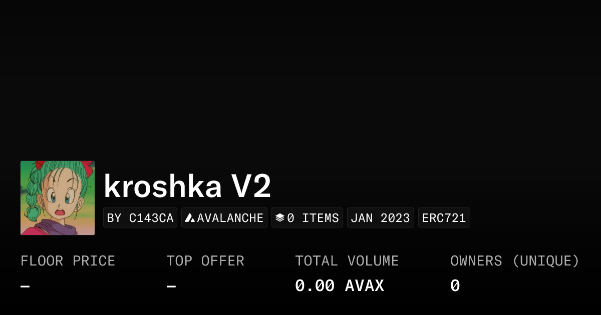 kroshka V2 - Collection | OpenSea