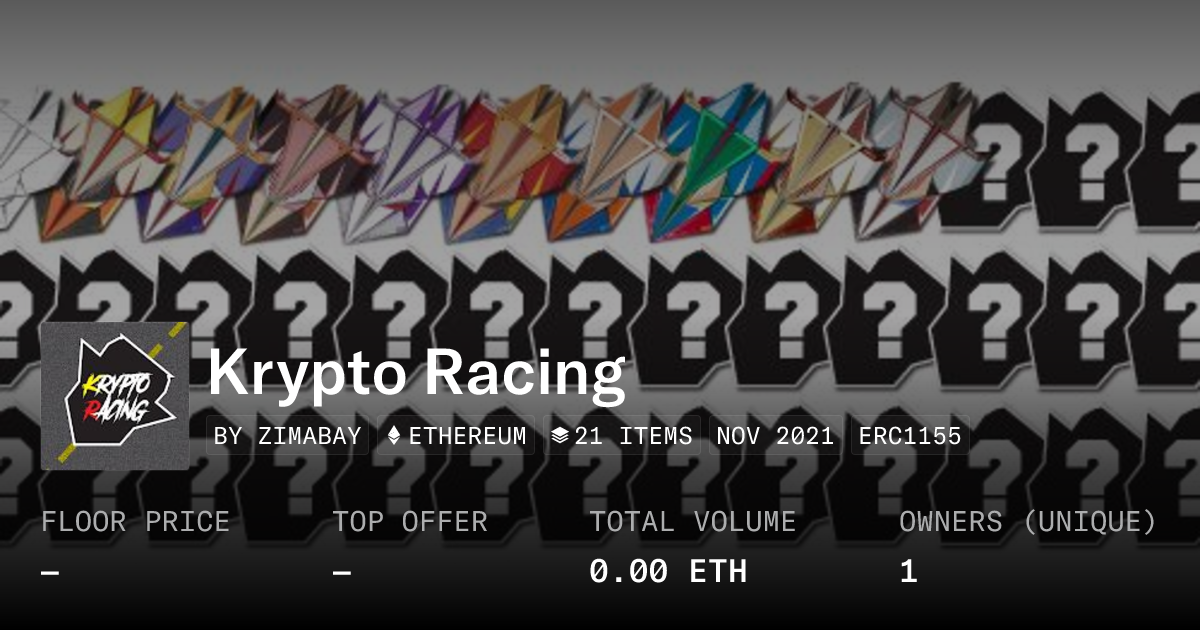 Krypto Racing - Collection | OpenSea