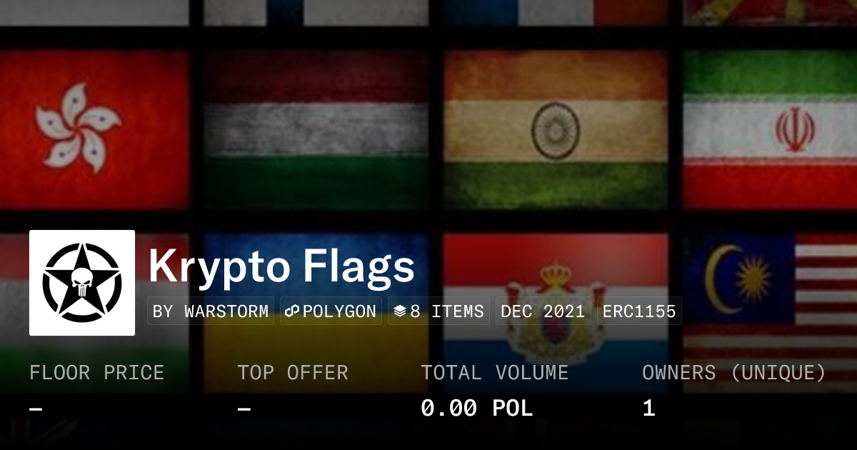 Krypto Flags - Collection | OpenSea