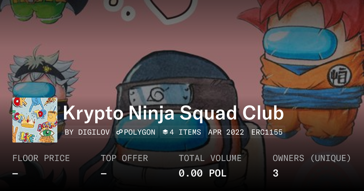 Krypto Ninja Squad Club - Collection | OpenSea