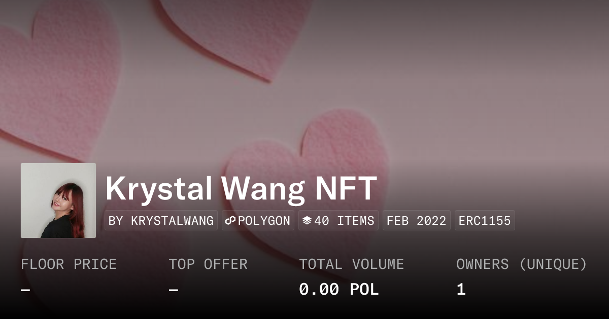 Krystal Wang NFT - Collection | OpenSea