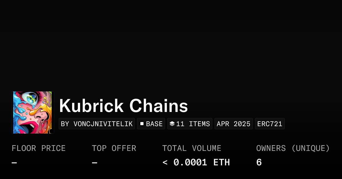 Kubrick Chains - Collection | OpenSea