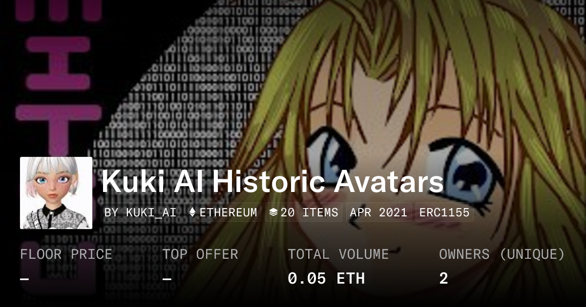 Kuki AI Historic Avatars - Collection | OpenSea