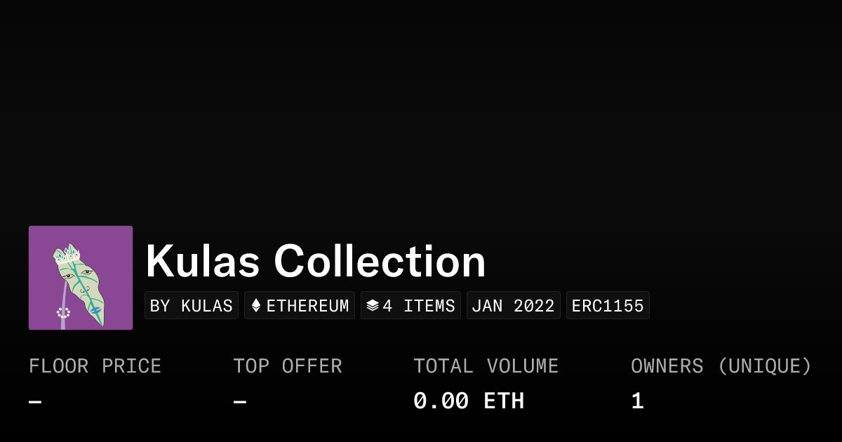 Kulas Collection - Collection | OpenSea