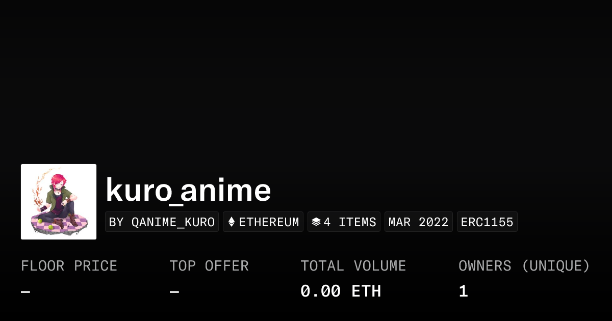kuro_anime - Collection | OpenSea