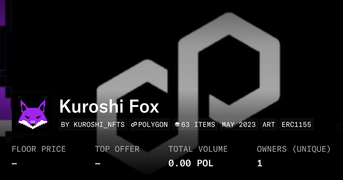 Kuroshi Fox - Collection | OpenSea
