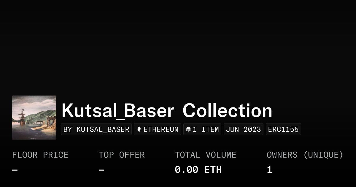 Kutsal_Baser Collection - Collection | OpenSea