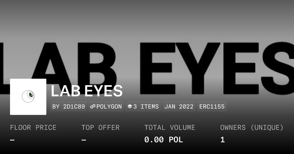 LAB EYES - Collection | OpenSea
