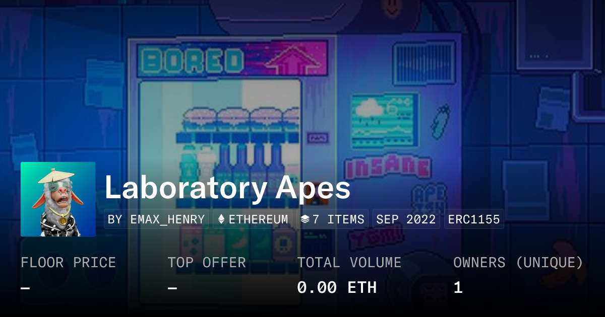 Laboratory Apes - Collection | OpenSea