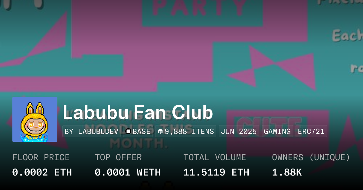 Labubu Fan Club - Colección | OpenSea