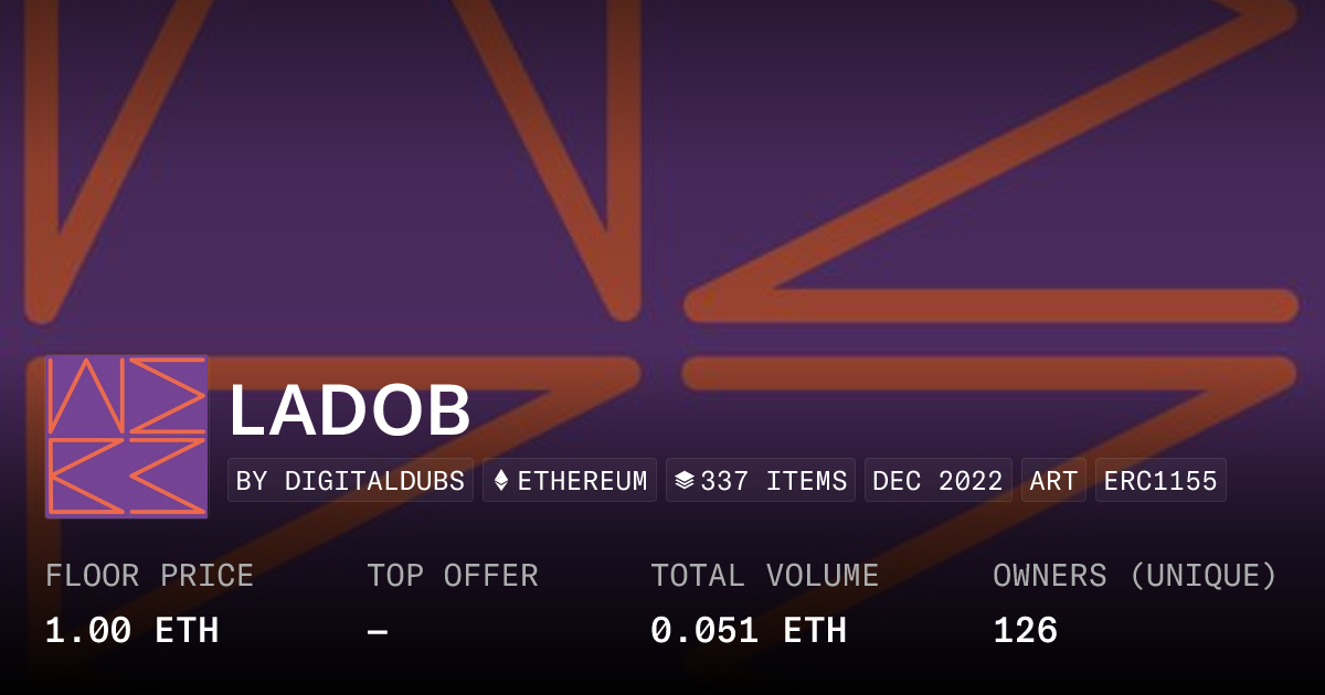 LADOB 0.015 ETH - Collection | OpenSea
