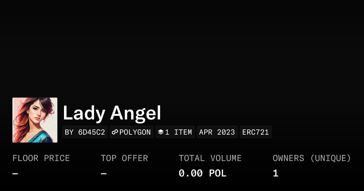 Lady Angel - Collection | OpenSea