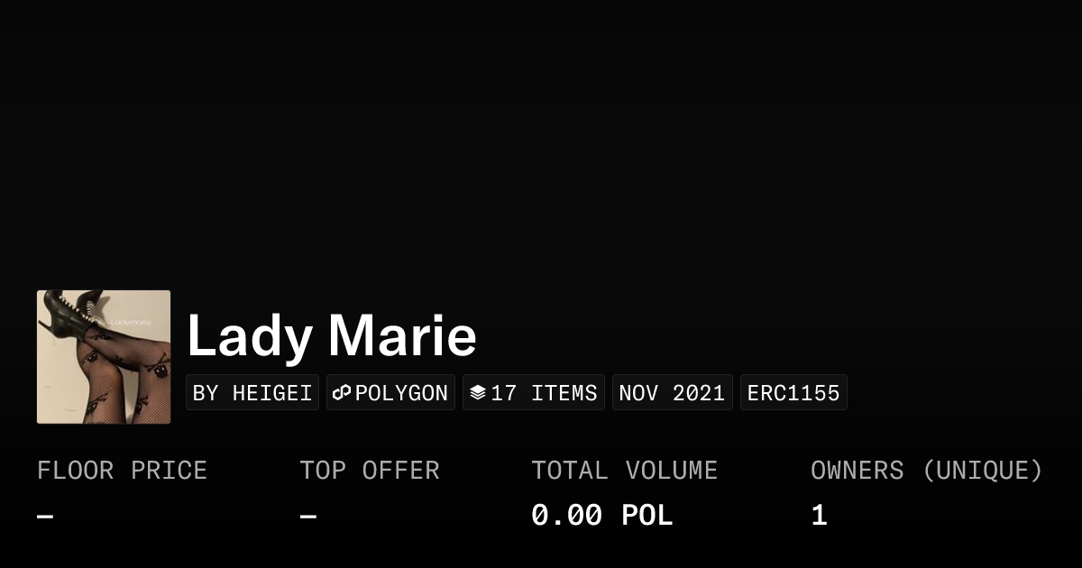 Lady Marie - Collection | OpenSea