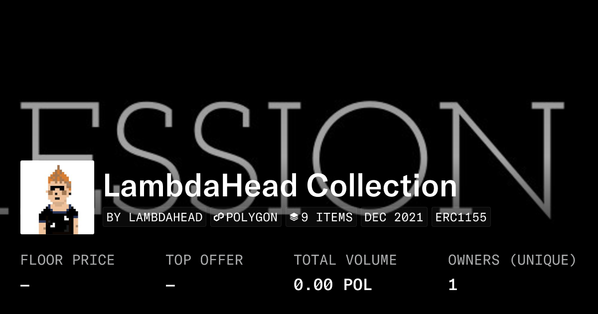 LambdaHead Collection - Collection | OpenSea