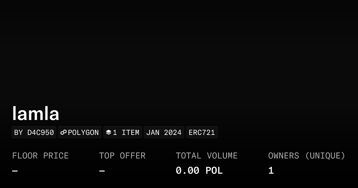 lamla - Collection | OpenSea