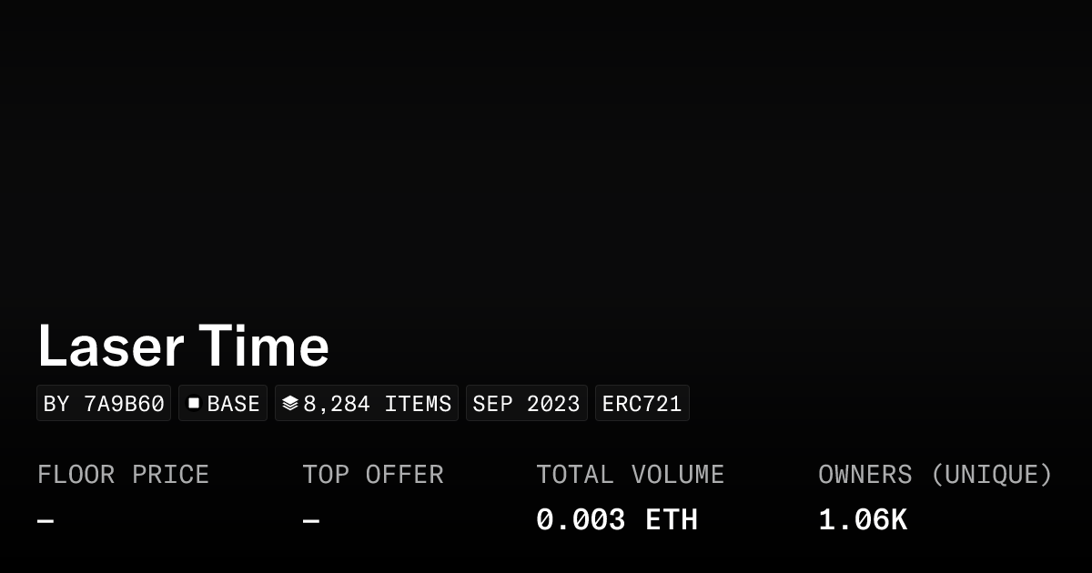 Laser Time - Collection | OpenSea