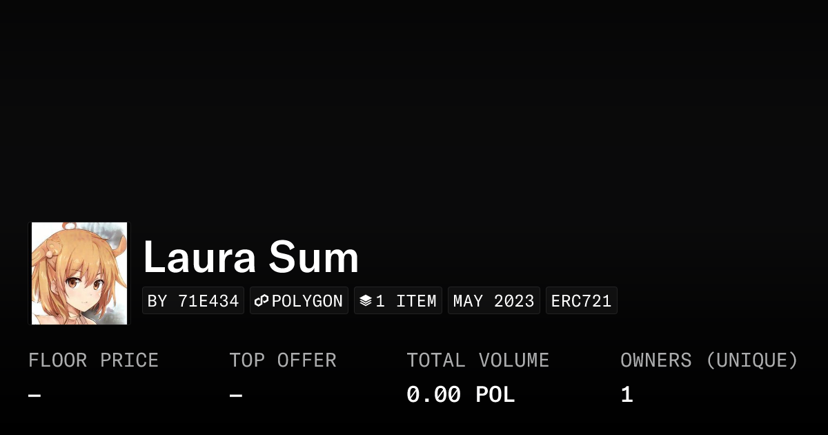 Laura Sum - Collection | OpenSea