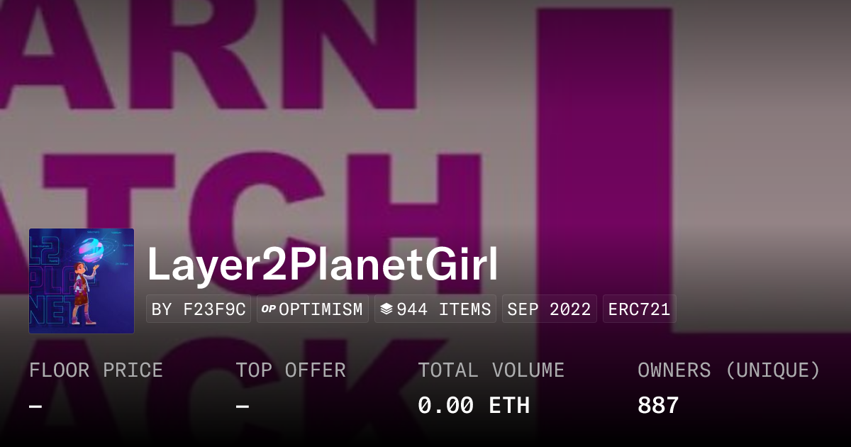 Layer2PlanetGirl - Collection | OpenSea