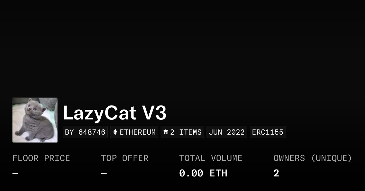 LazyCat V3 - Collection | OpenSea