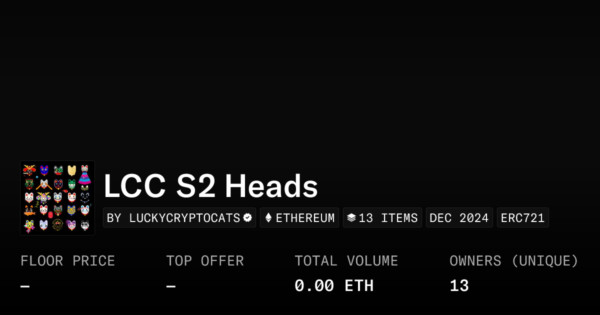 LCC S2 Heads - Collection | OpenSea