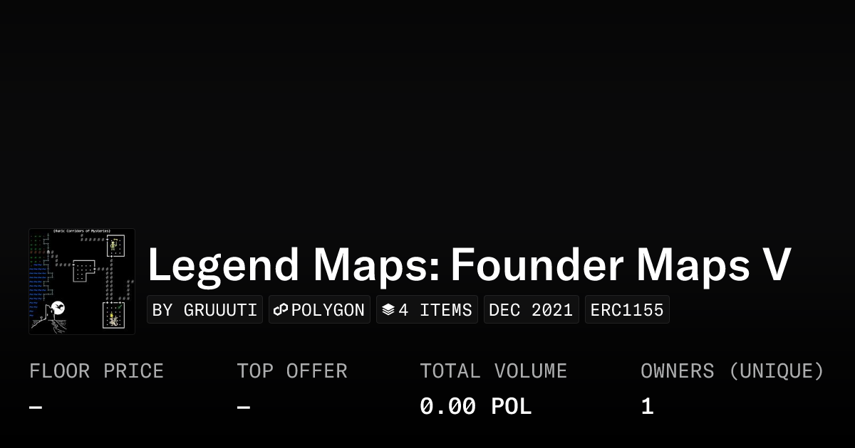 Legend Maps: Founder Maps V - Collection | OpenSea