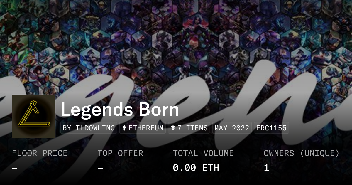 Legends Born - Collection | OpenSea