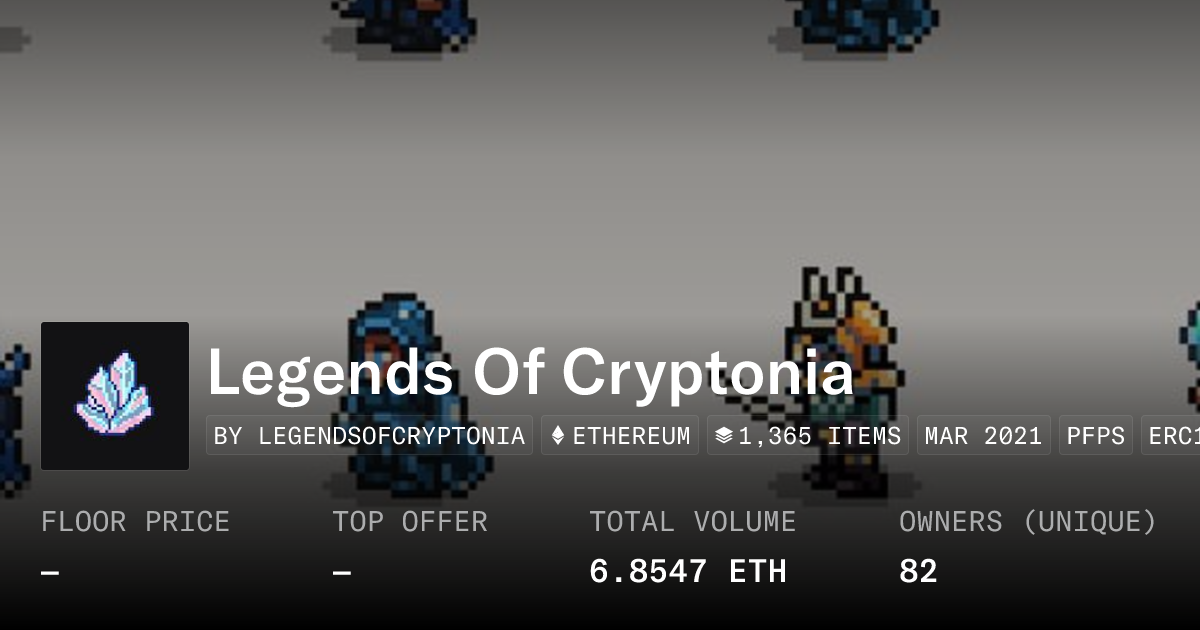 Legends Of Cryptonia - Collection | OpenSea
