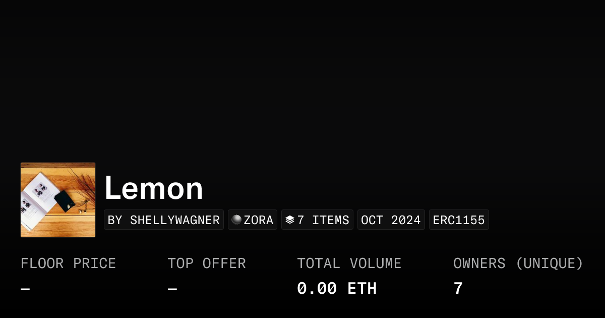 Lemon - Collection | OpenSea