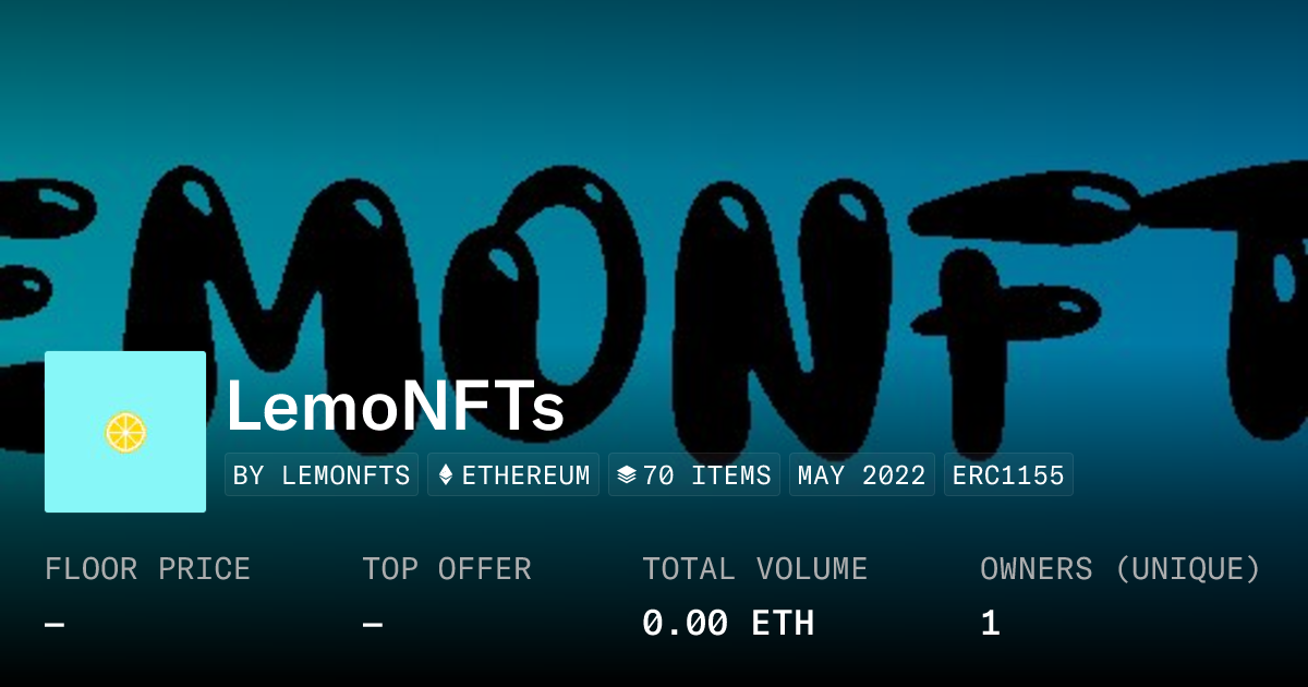 LemoNFTs - Collection | OpenSea