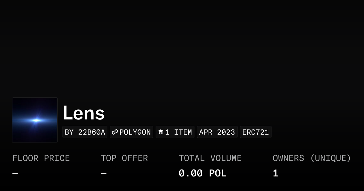 Lens - Collection | OpenSea