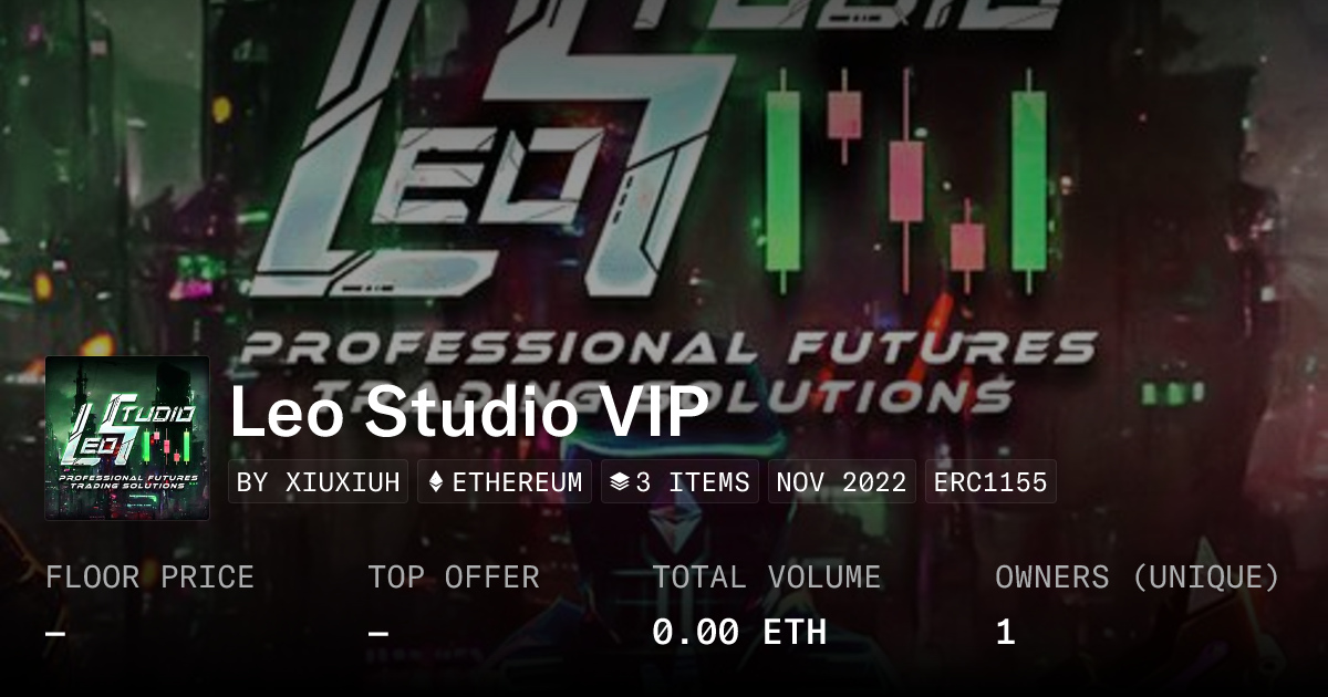 Leo Studio VIP - Collection | OpenSea