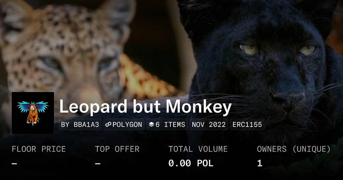 Leopard but Monkey - Collection | OpenSea