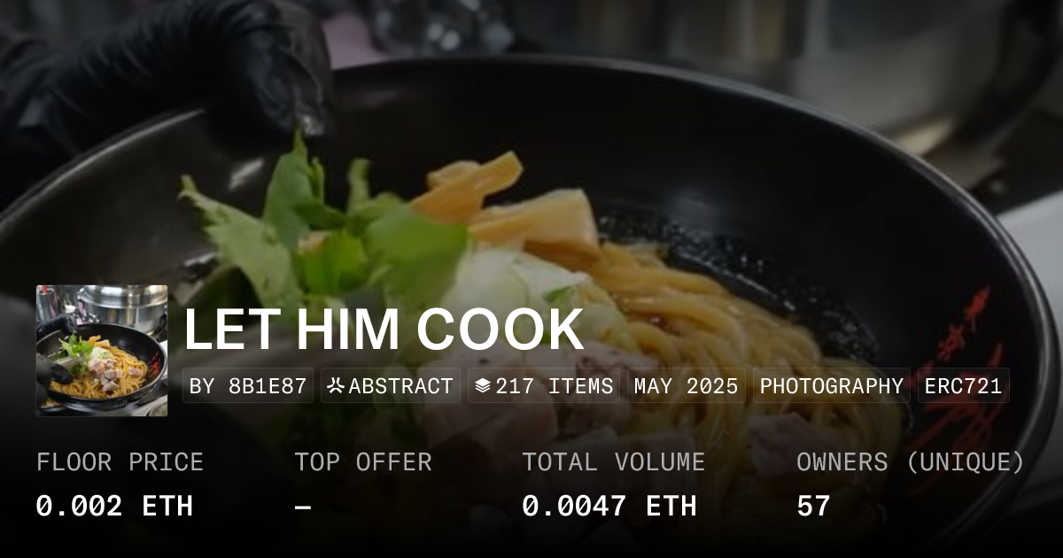 LET HIM COOK - Collection | OpenSea