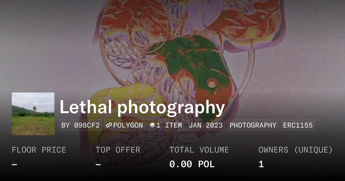 Lethal photography - Collection | OpenSea