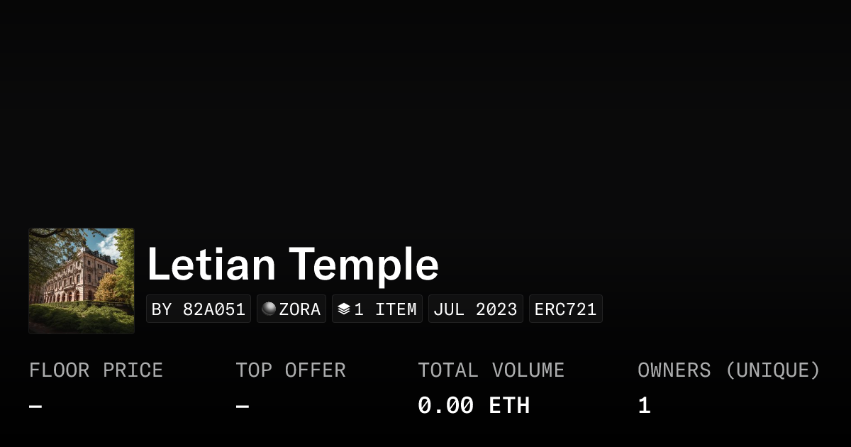 Letian Temple - Collection | OpenSea