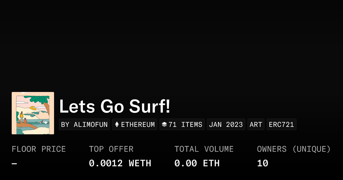 Lets Go Surf! - Collection | OpenSea