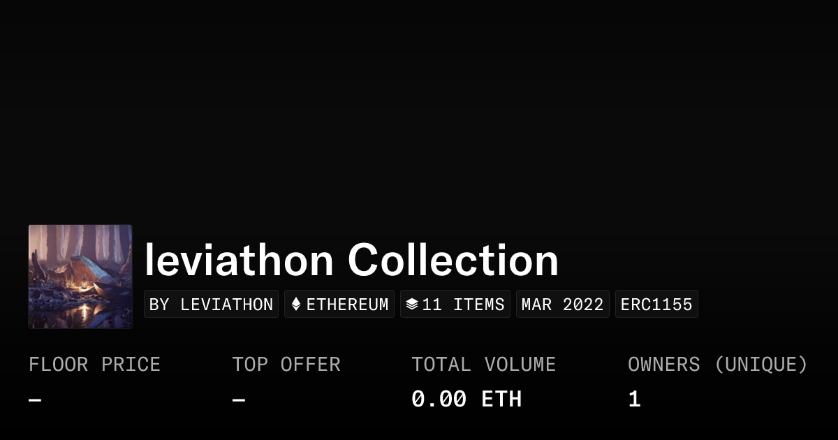 leviathon Collection - Collection | OpenSea